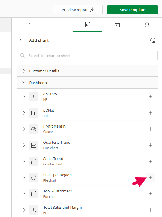 Adding charts as images in your HTML template | Qlik Cloud Help