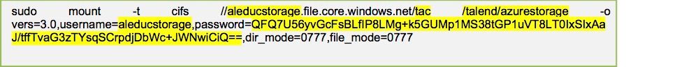 Configuring Azure Storage on Talend Administration Center virtual machines | Building high ...