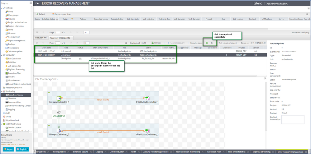Restartability example | Restartability with Talend Studio and Talend ...